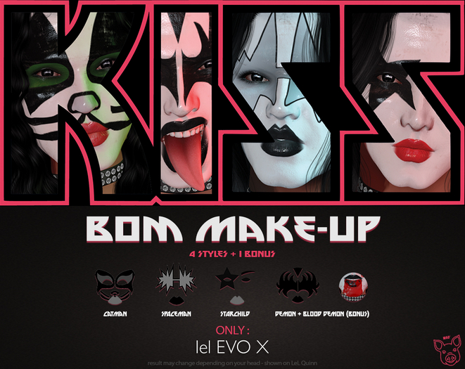 Second Life Marketplace - Mad' - Kiss Make-up [PACK] [EVOX]